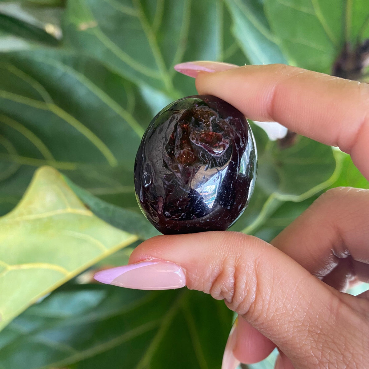 Red Garnet Tumbled Stone – Clari V Crystals